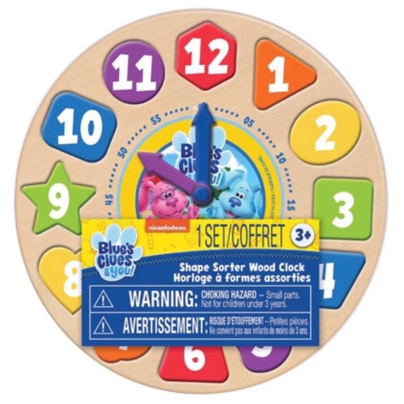 Blue’s Clues | Toys | Blues Clues Shape Sorter Wood Clock | Poshmark
